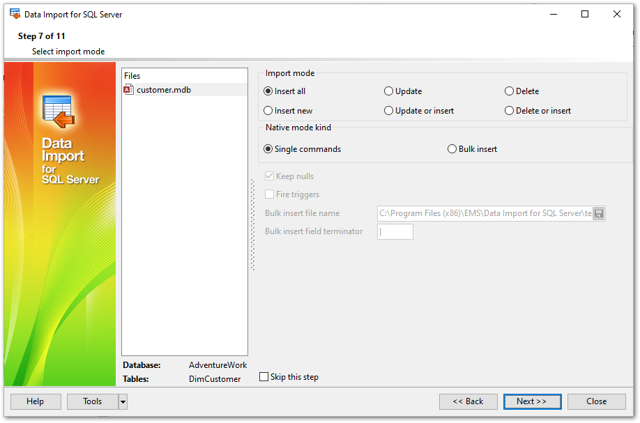 Online Documentation For Data Import For Sql Server Sqlmanager
